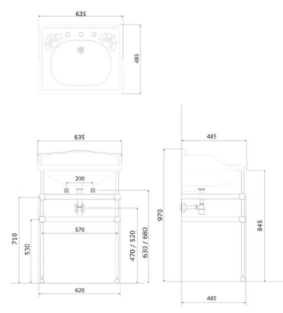 Купить Раковина Gentry Home. Код товара - 78536 | STS Corporation